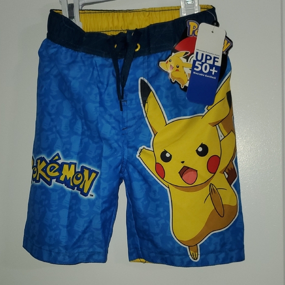 Pokemon | Swim | Pokemon Blue And Yellow Pikachu Swimwear | Poshmark